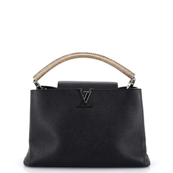 Louis Vuitton | Bags | Louis Vuitton Capucines Bag Leather And Python ...